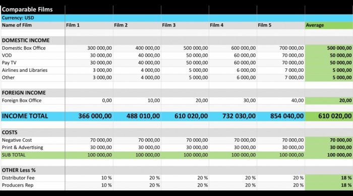 Film Income Projections - Convince Investors with Expected Returns - 2024