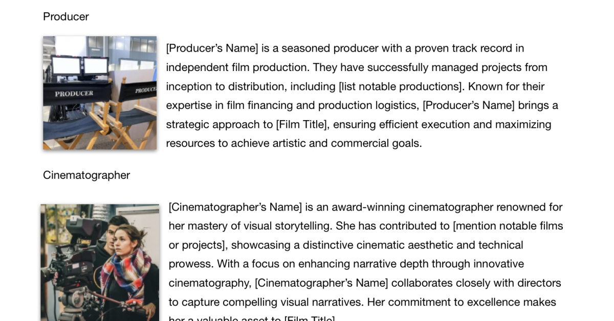 Film Proposal Template - How to Fund your Film - 2025